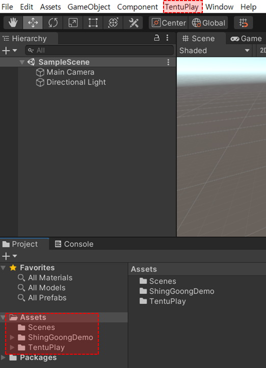 Set up Unity - TentuPlay SDK Docs